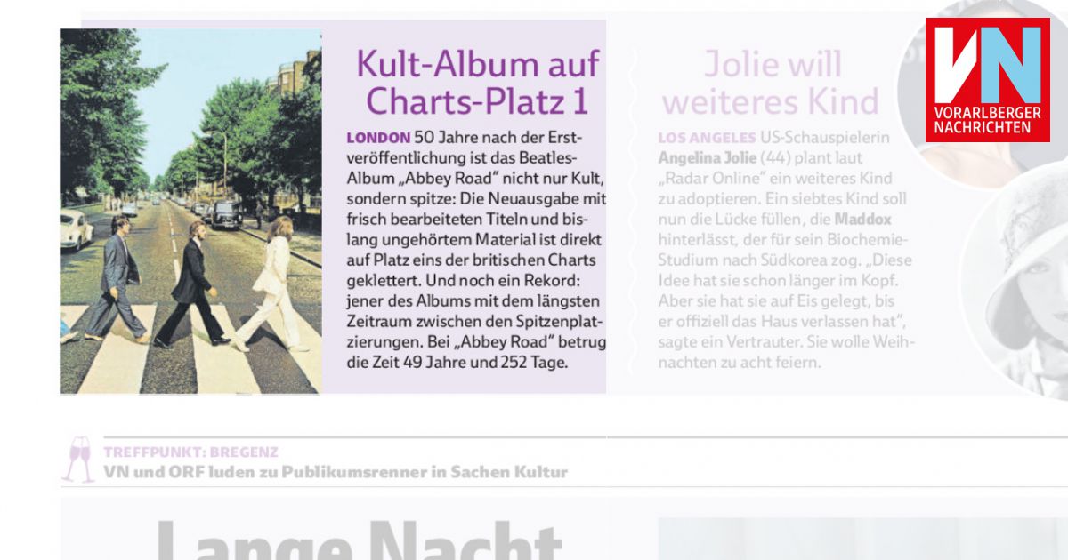 Kult Album Auf Charts Platz 1 Vorarlberger Nachrichten VN AT Kult Album Auf Charts Platz 1 Vorarlberger Nachrichten VN AT